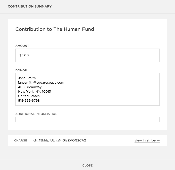 Managing donations – Squarespace Help Center